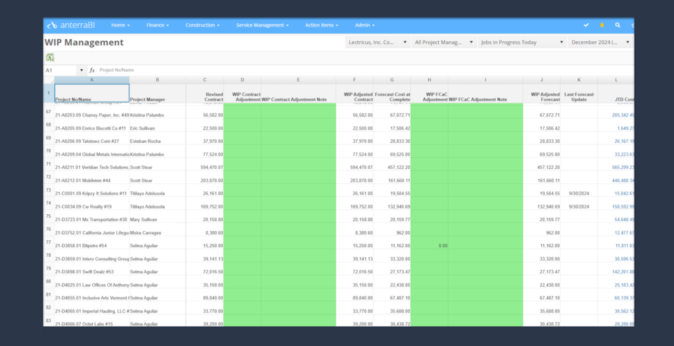What Is a WIP Schedule in Construction | Anterra Technology